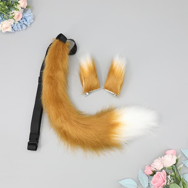 Fox Tail Plysch, Cuddly Fox Tail Cosplay-tillbehör | CDON