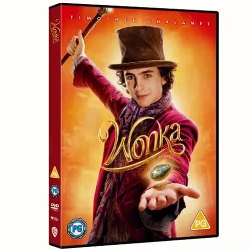 Wonka (DVD) Timothée Chalamet Sally Hawkins Rowan Atkinson Olivia ...