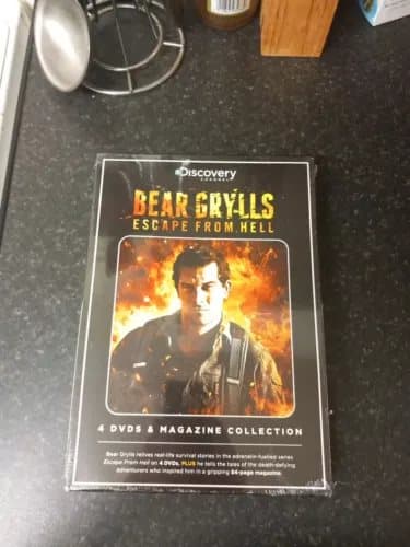 Bear Grylls Escape from Hell 4 Dvd And; Magazine boxed set - Region 2 (Brand New) | CDON