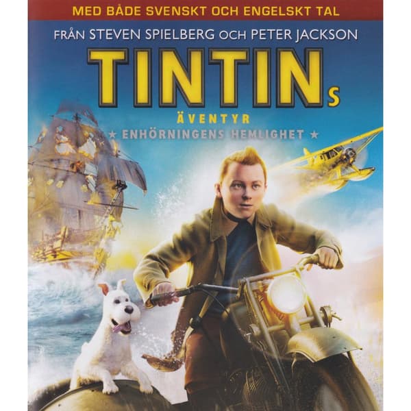 Tintins äventyr Enhörningens Hemlighet Blu Ray Begagnad Cdon