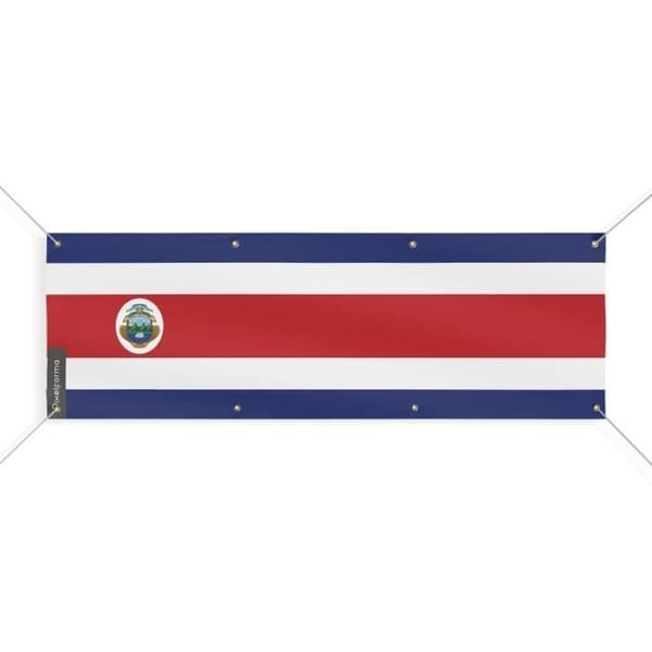 Costa Rica flagga banner 8 öljetter 180x540 cm | CDON