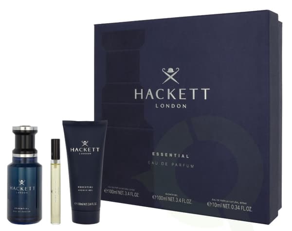Hackett London Hackett Essential Giftset 210 ml Edp Spray 100 ml/Showergel 100 ml/Travel Spray ...