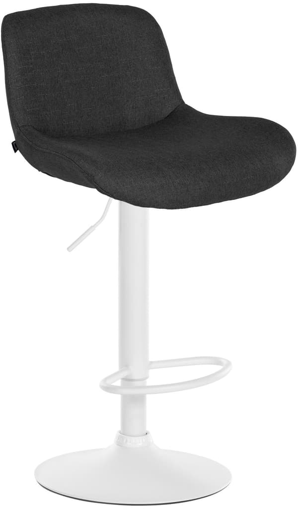 Modern vit barstol - Bekväm designpall - Höjdjusterbar och 360 ...