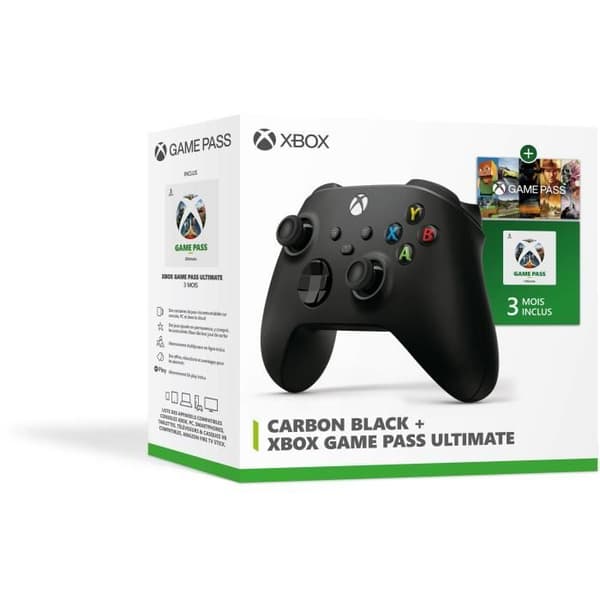 Xbox Anywhere Pack - Microsoft Xbox - Carbon Black Controller + 3M GPU ...