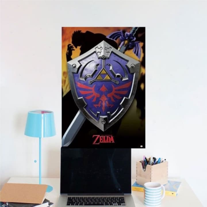 Poster Legenden om Zelda - Hylian Shield, 50x70 cm | CDON