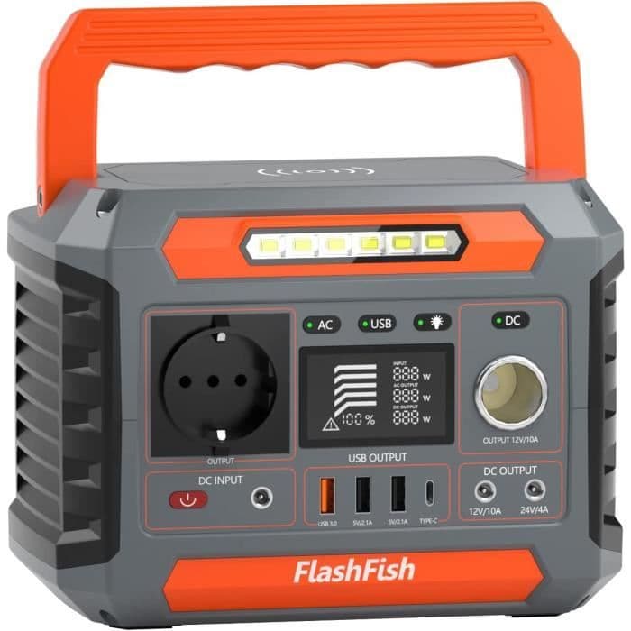 Elektrisk generator 288Wh Flashfish P66 260W / 78000mAh Inverter Bärbar ...