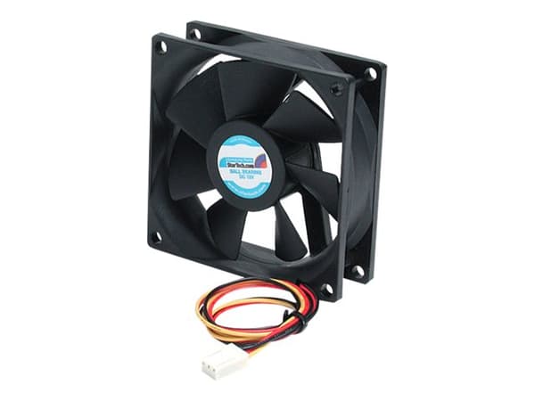 StarTech.com 80x25mm Ball Bearing Quiet Computer Case Fan w/ TX3 ...