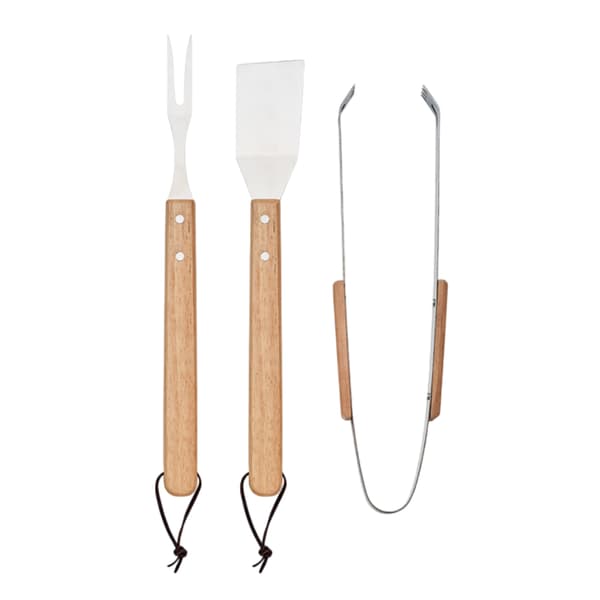 MidOcean Smokey Oak BBQ-værktøjssæt (pakke med 3) | CDON