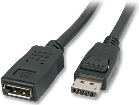 Lindy 2m DisplayPort Cable, 2 m, DisplayPort, DisplayPort, Sort ...