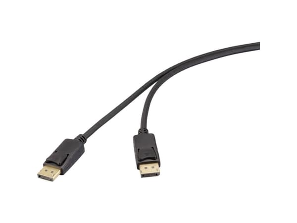 Renkforce DisplayPort DisplayPort DisplayPort-stik 3.00 m Sort RF ...