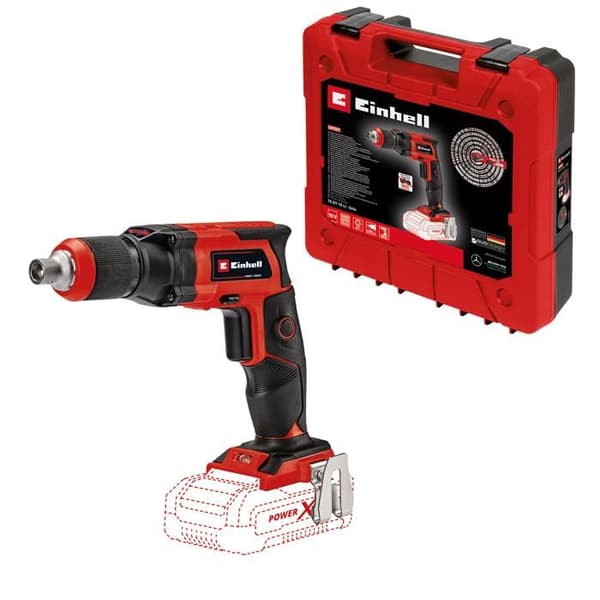 Einhell Trådlös gipsskruvdragare TE-DY 18 Li-Solo Power X-Change (18V, med E-Box S35) Levereras ...