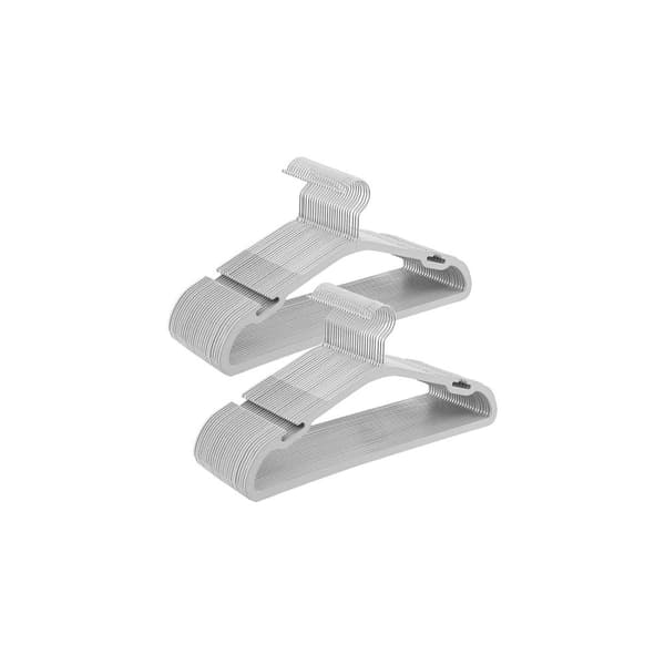 Grå plast tøjophæng med roterende kroge | CDON