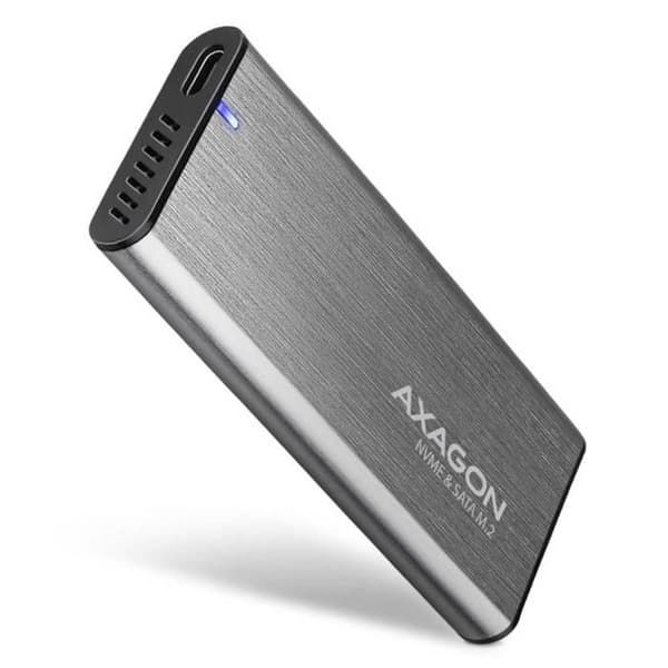 AXAGON EEM2-SG2 RAW BOX Kabinett för SSD M.2 USB-C® (USB 3.2 Gen 2) 10 ...