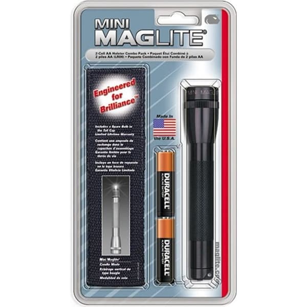MAGLITE Mini R6 Svart Lampa + LR6 Batterier | Svart | CDON