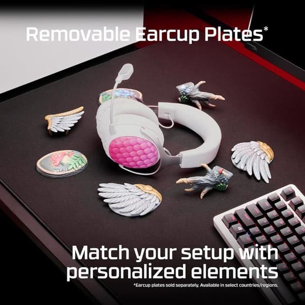 HyperX Cloud III S Trådlös Gaming Headset Bluetooth 2,4 GHz 53 mm Vit ...