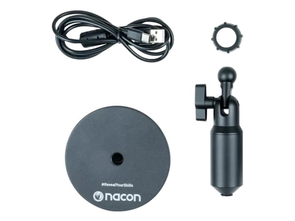 NACON PCSTREAMINGMIC, Podcast microphone, Wired, USB/3.5 mm, Black, 1.1 ...