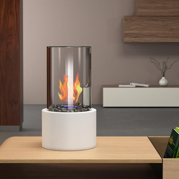 Etanolkamin Bordskamin För Inomhus o Utomhus. Kamin Vit | CDON
