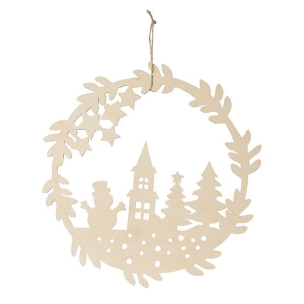 Julkrans i trä 29 cm | CDON