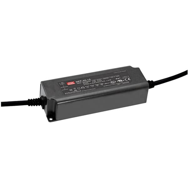 MW Mean Well NPF-40-24 LED driver, LED transformator Konstantspänning ...