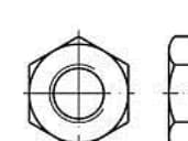 TOOLCRAFT 132344 Sekskantmøtrikker M22 DIN 936 Stål Galvaniseret 50 stk ...