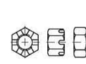 TOOLCRAFT 132103 Kronemøtrikker M16 DIN 935 Stål 50 stk | CDON