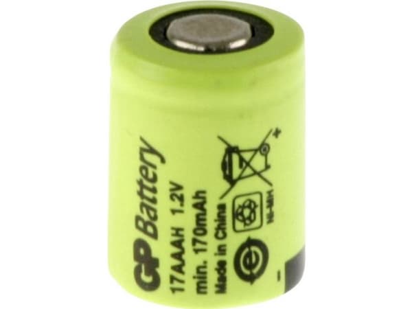 GP Batteries GP17AAAH Specialbatteri 1/3 AAA Flat-Top NiMH 1,2 V 170 ...