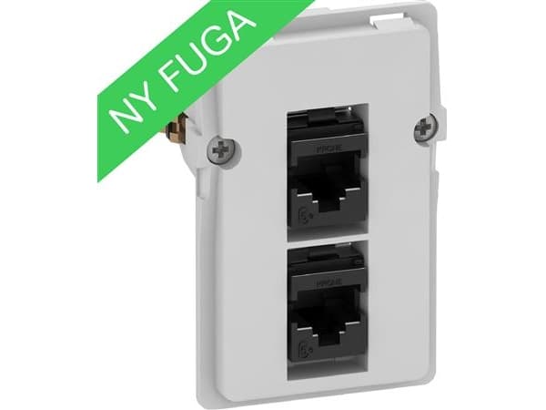 LK FUGA Datauttag för 2x RJ45 Krone-LSA UTP, 112 modul, insats | CDON