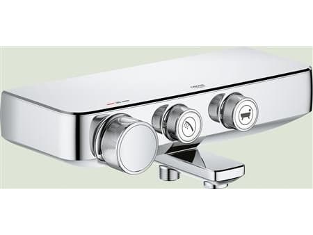 GROHE 34718000, Bathtub & shower, Krom, Roterande kranvred, 1/2", Vägg ...