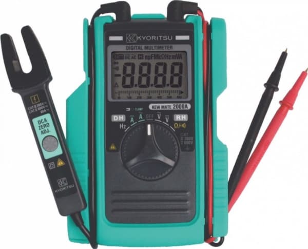 Kyoritsu KEW Mate 2000 A Hånd-multimeter, Strømtang digital CAT III 300 V, CAT II 600 V Visning ...
