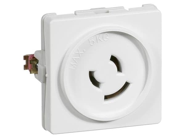 LAURITZ KNUDSEN LK FUGA Lampun kanta 2-napainen w/earth 1 moduuli ...