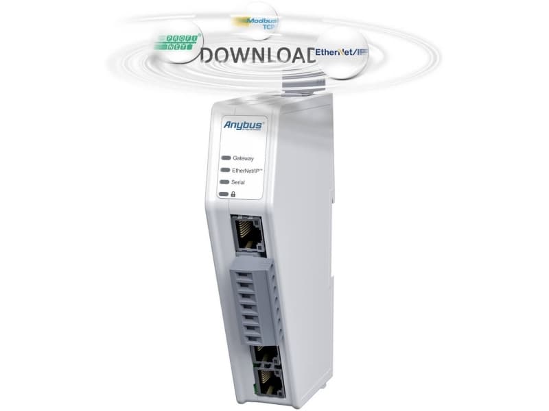 Anybus ABC3090 Seriel konverter RS-485, RS232, Modbus-RTU, Industrial ...