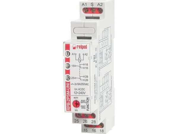 RPB-2PSM-UNI BISTABLE PULSE RELAY 16A 2P 1M 250V AC/ 24V DC | CDON