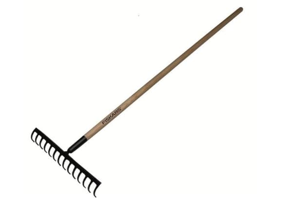 Fiskars FS135751 Grėblys 12 dantų su medine rankena 1560 mm (FSL12) | CDON