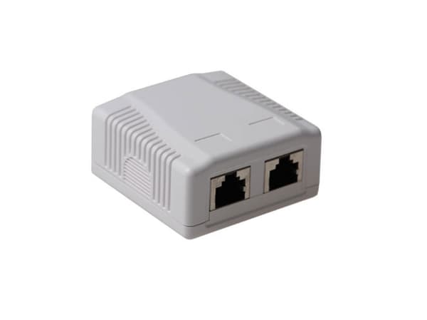 ACT Surface mounted box shielded 2 ports CAT6A. Type: CAT6A Wall ...
