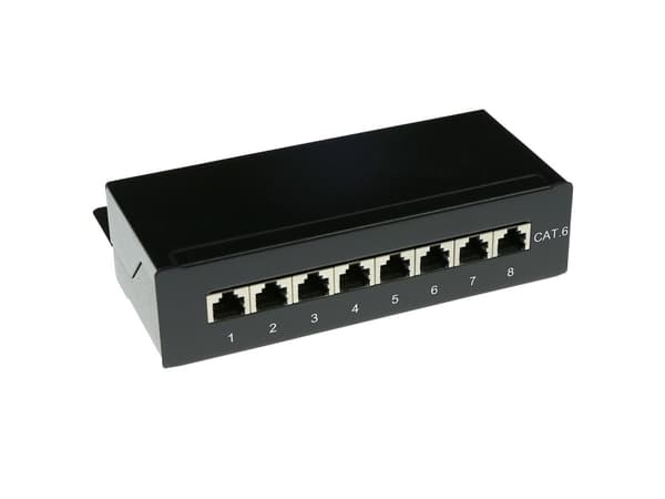 ACT Surface mounted box shielded 8 ports CAT6. Type: CAT6 Mountbox c6 8 ...