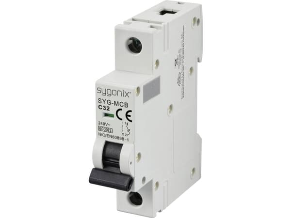 Sygonix SY-6440988 SYG-MCB 1P/C32/6KA Strömbrytare 1-polig 32 A 240 V/AC | CDON