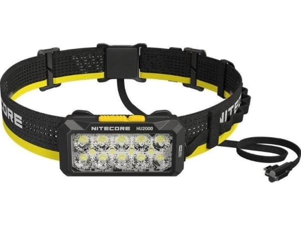 Nitecore HU2000, Otsapannan taskulamppu, Musta, Keltainen, Alumiini ...