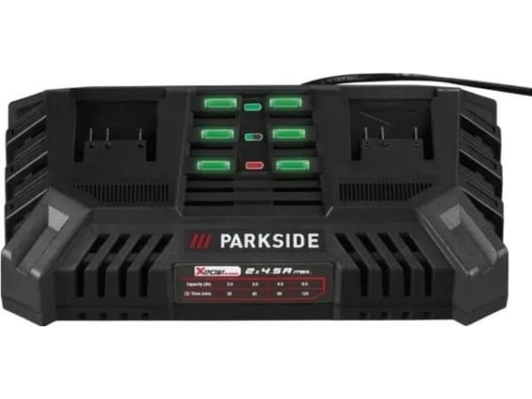 Parkside Double charger x2 12V, 4.5 Ah PDSLG 20 B1 DE/EU X20V Team | CDON