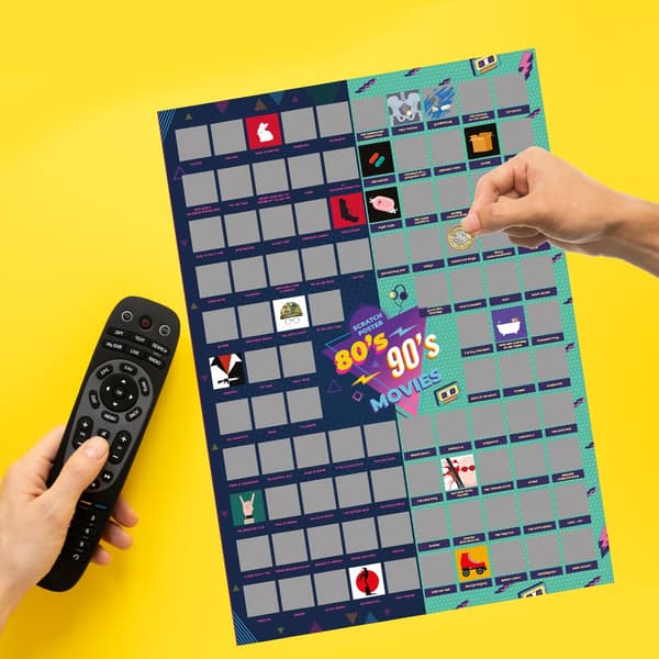 Mad Monkey - Scratch Poster Top 100 80s 90s movies | CDON