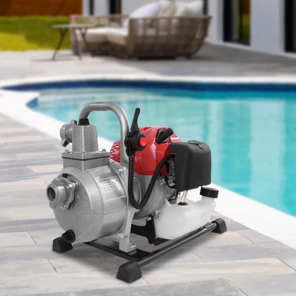 Bensindriven vattenpump - 40F - 2‑taktsmotor - 25 mm In/ut - Max ...