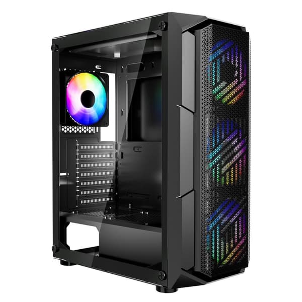 PC-chassi - Midi Tower - ATX/M-ATX/ITX - Härdat Glas - Högt Luftflöde ...