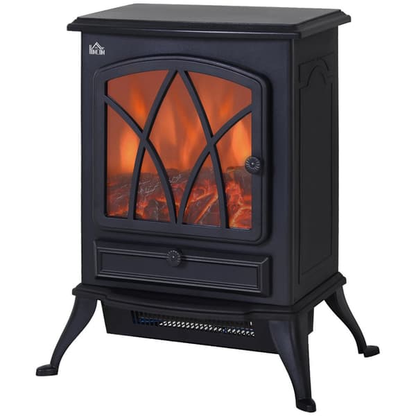 Elektrisk kamin - Fristående eldstad - 1000/2000 W - 2 värmelägen ...