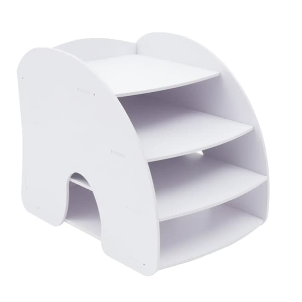 Dokumentholder - A4 brev- og dokumentbakke - 4 bakker - PVC ...