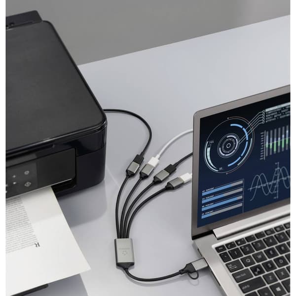 Renkforce RF-6861934 USB-hubb 4 Port USB-A USB 3.0 5 GBit/s ...