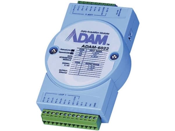 Advantech ADAM-6066-D, Digital och analog, In/ut, 6 kanaler, Reläkanal, Modbus/TCP, TCP/IP, UDP ...
