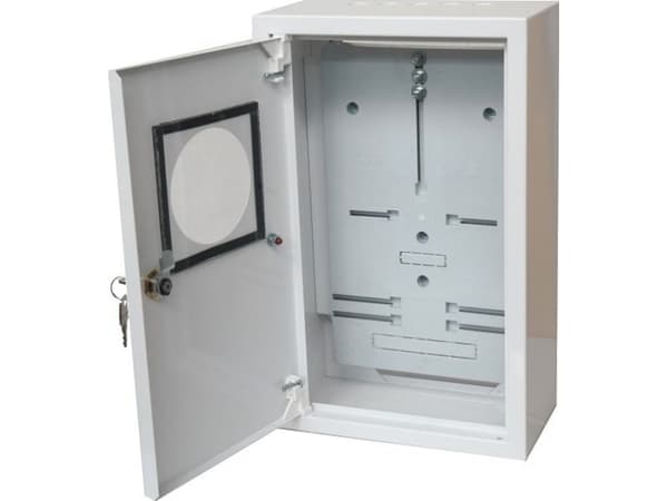 Alfako Exponerad mätarskåp 1x3F för elektroniska mätare lås fönster RAL ...