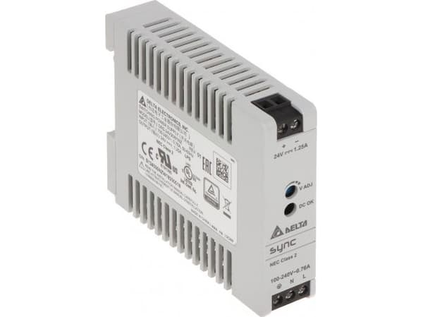 Delta SWITCHING POWER SUPPLY DRS-24V30W-1NZ Delta Electronics | CDON