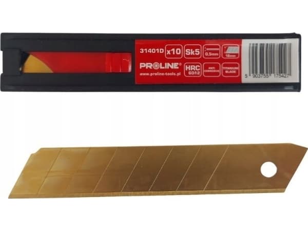 Pro-Line ERSTATNINGSBLAD 18*0,5MM SK5 STK 10 TITANIUM DISPLAY PROLINE ...