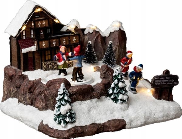 Juldekoration Fééric Lights och julkrubba, med LED-lampor | CDON