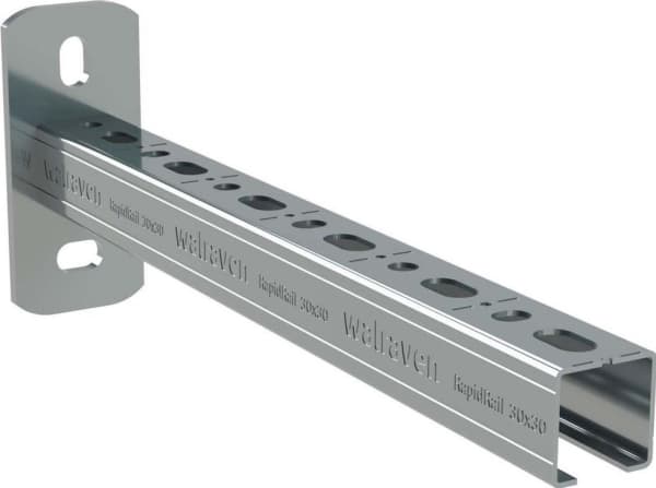 Walraven wall bracket RapidRail 30x30 ev L: 500 mm with cutting marks ...
